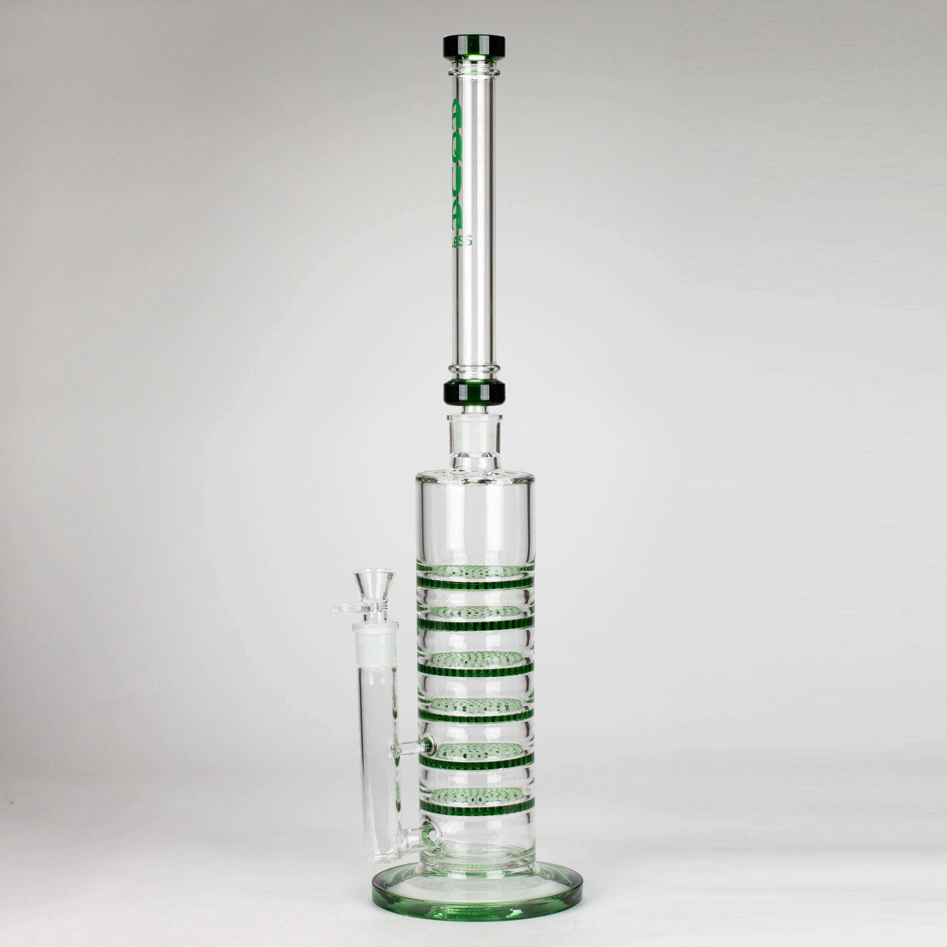 O AQUA | 21 " 2-in-1 Multi level honeycomb diffuser glass bong [AQUA01