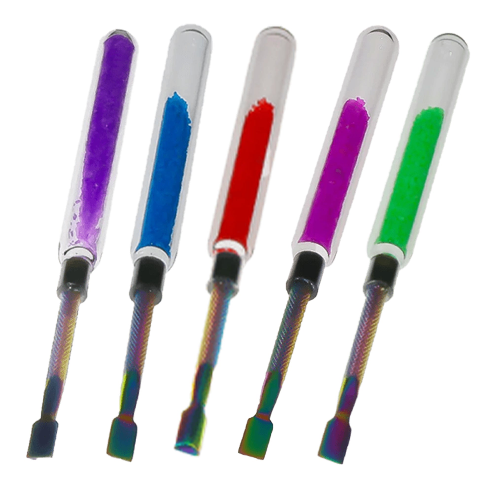 O 6″ Cute Candy Dabber Tool Poker – Glass & Metal Design [SMKZ153]