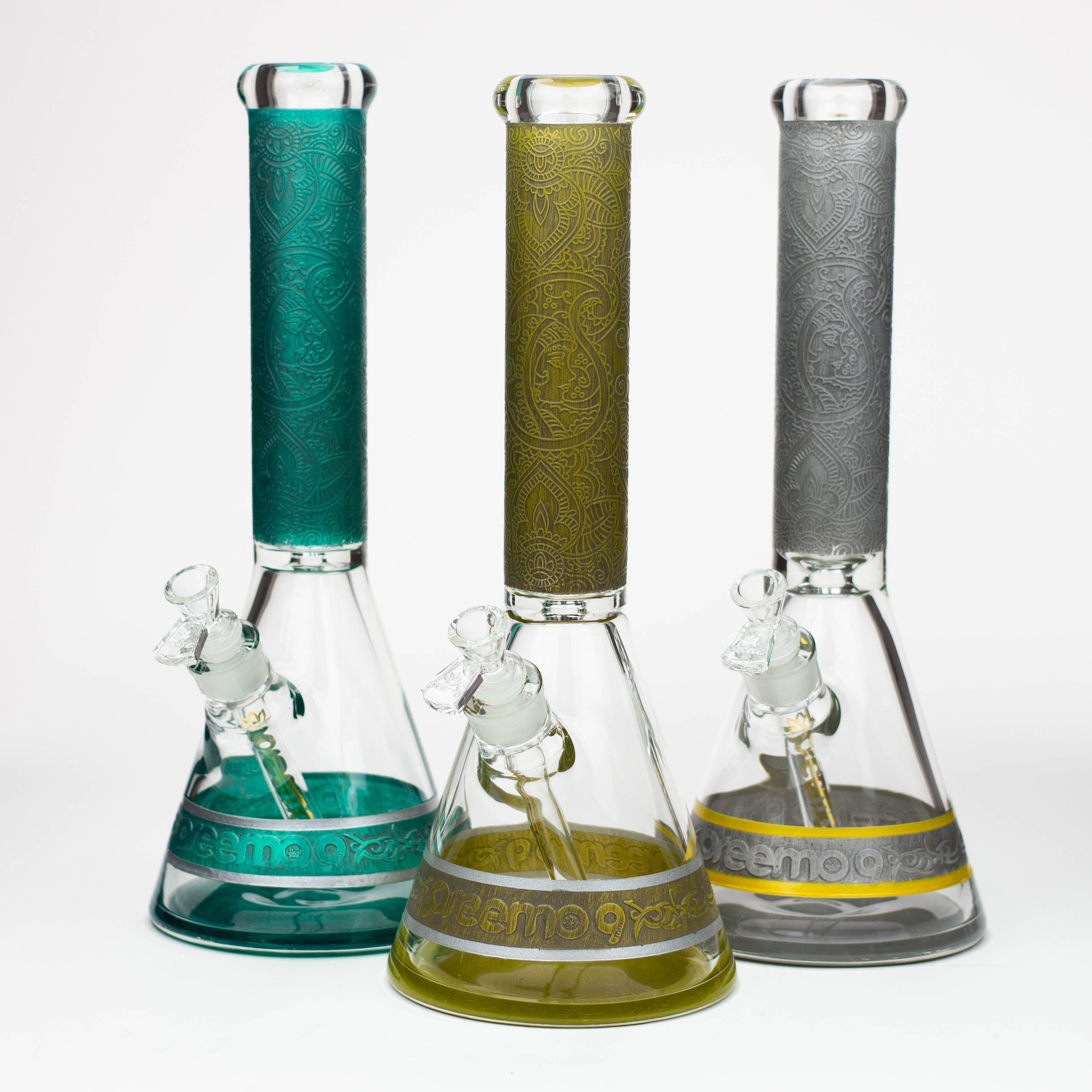 O preemo - 15 inch 9mm Painted Sandblast Beaker [P057]