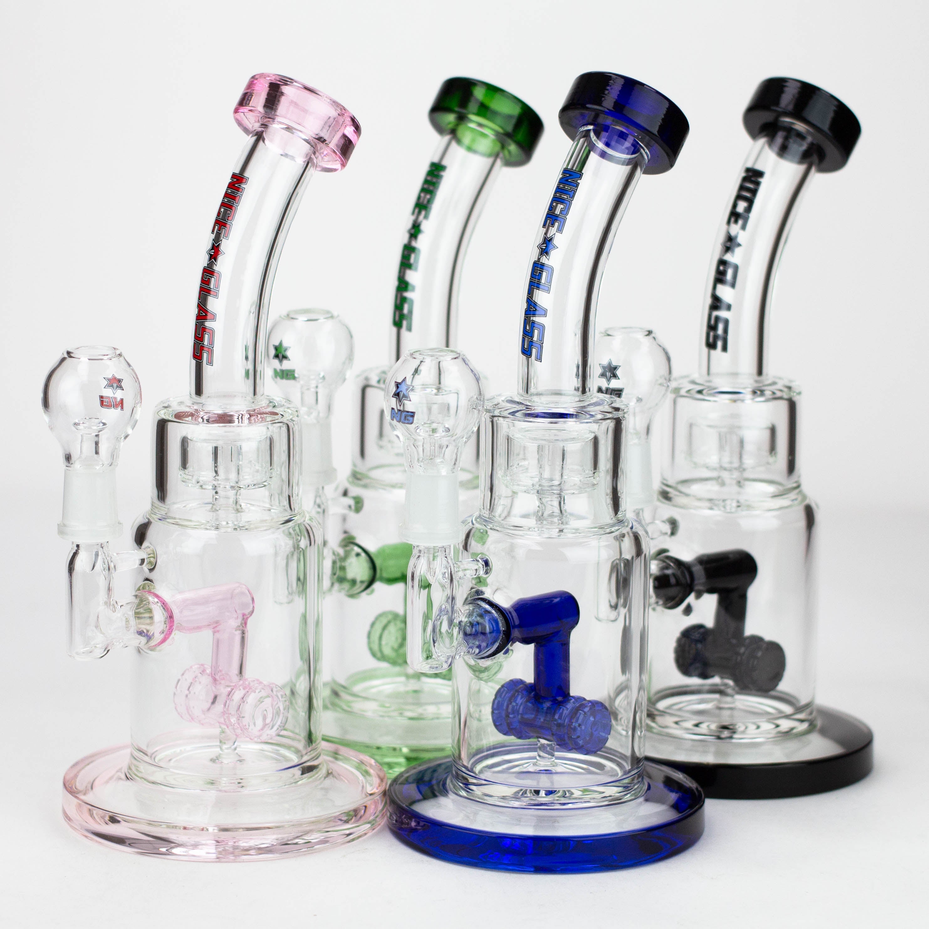 O NG | 9 inch Double Wheel Perc Rig [N8002]