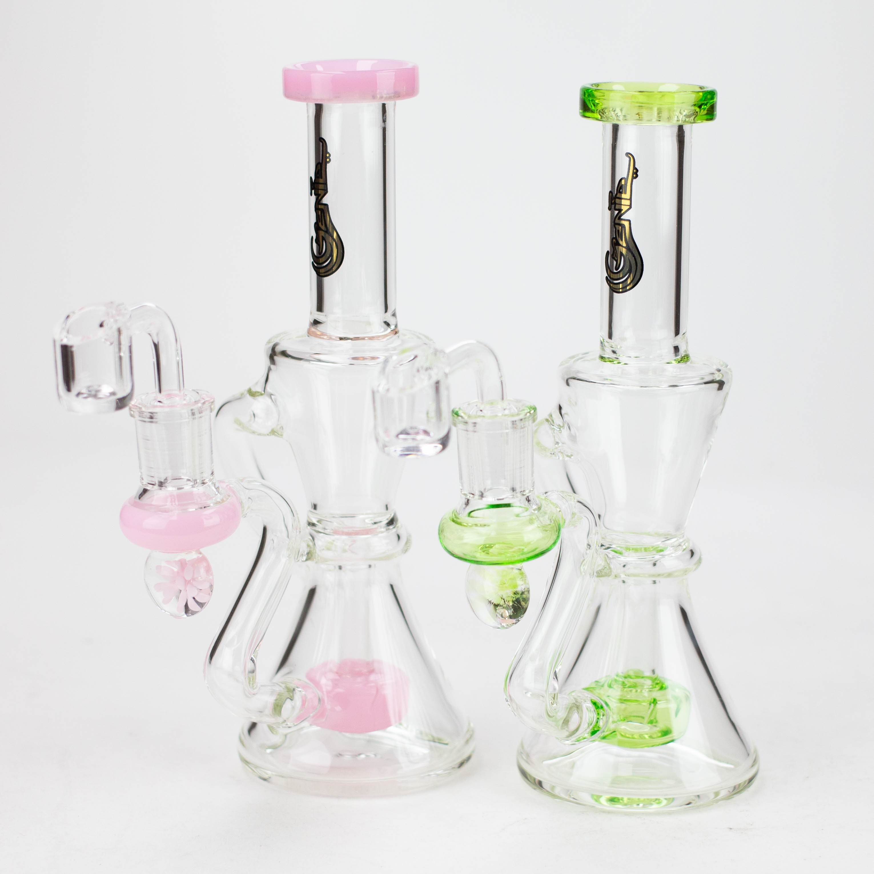 O 8" Genie recycled rig with a banger [RY1439]