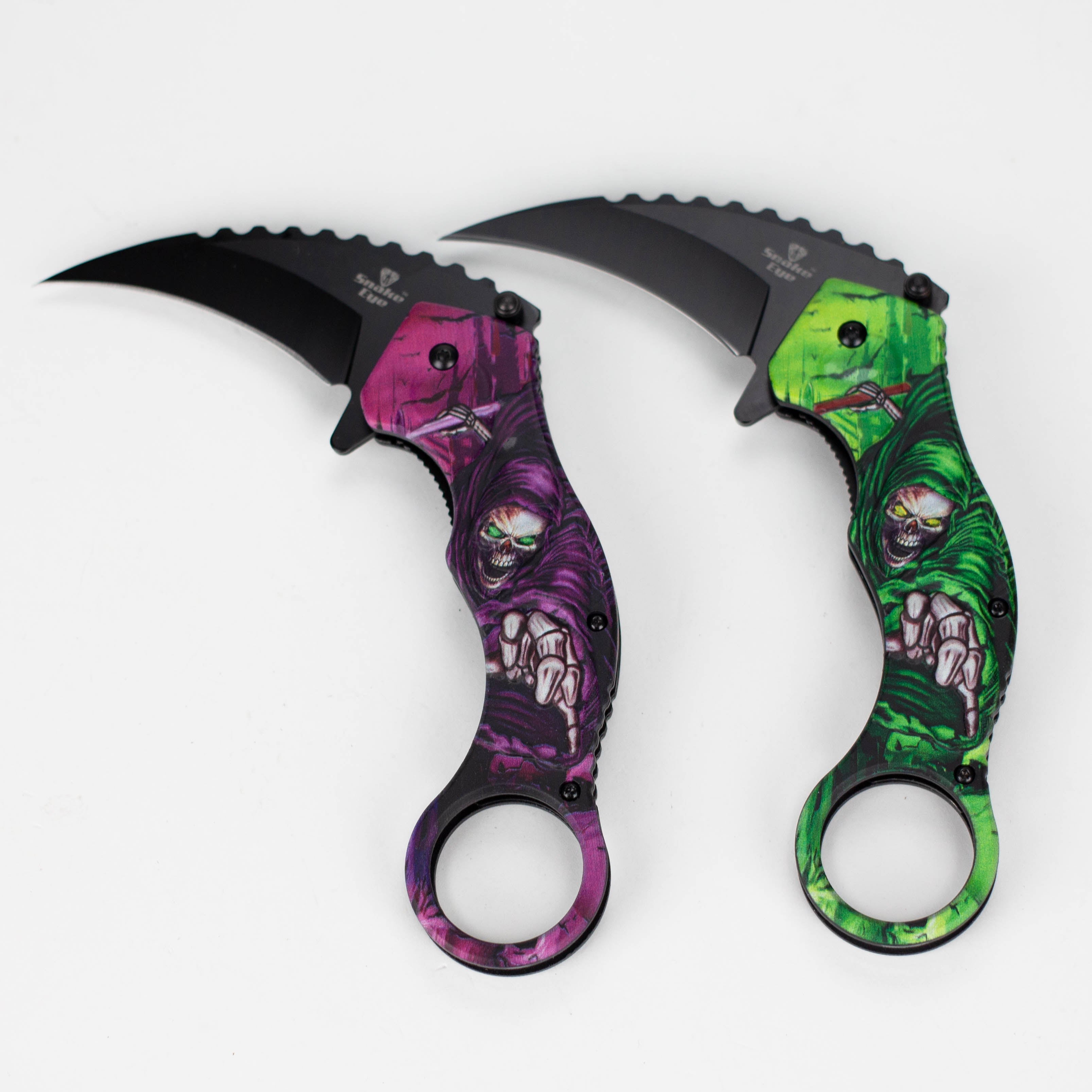 O Snake Eye | Skull Design folding Karambit 3" Blade [SE-090P]