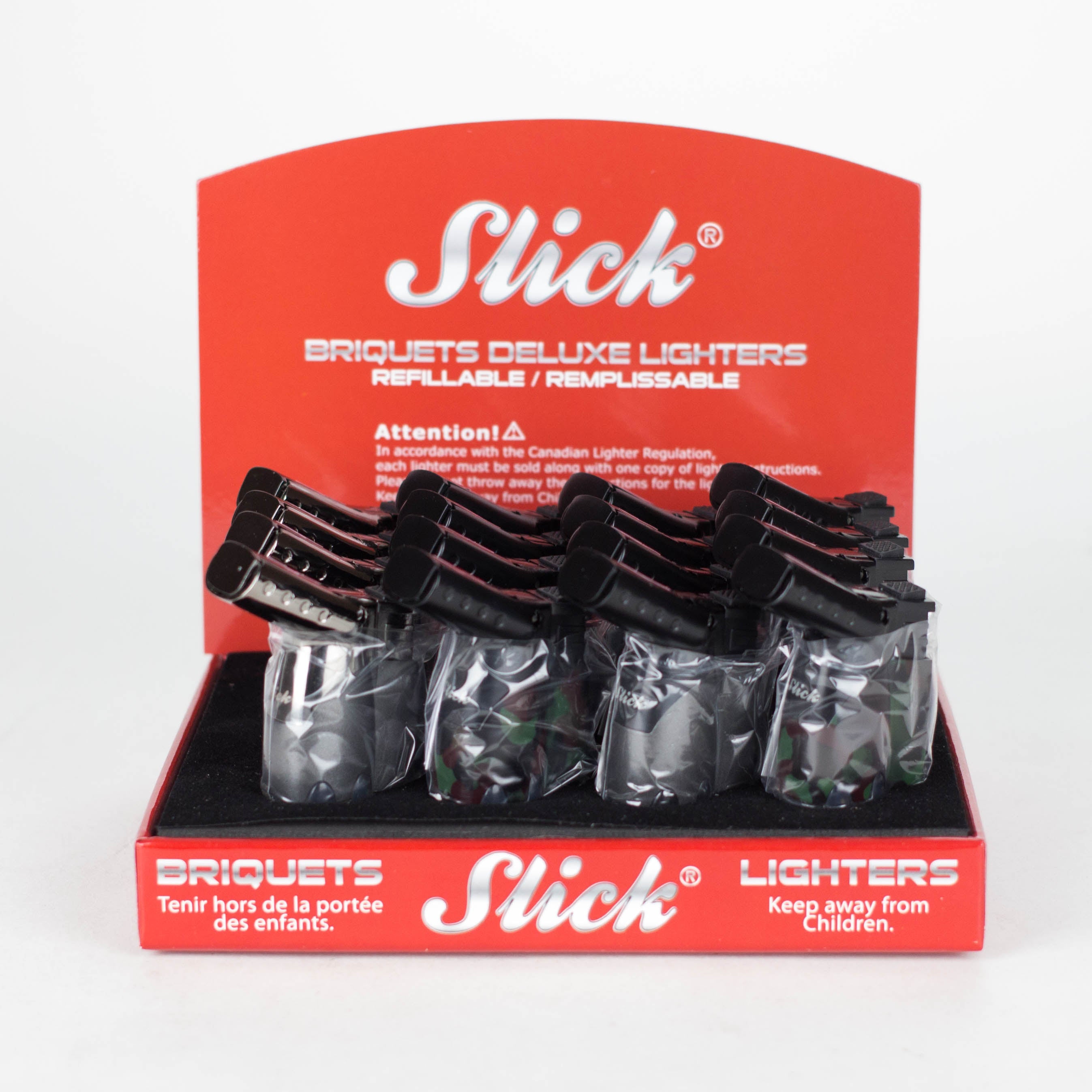O Slick® | Deluxe Torch Spitfire Lighter Box of 16 [H77-2]