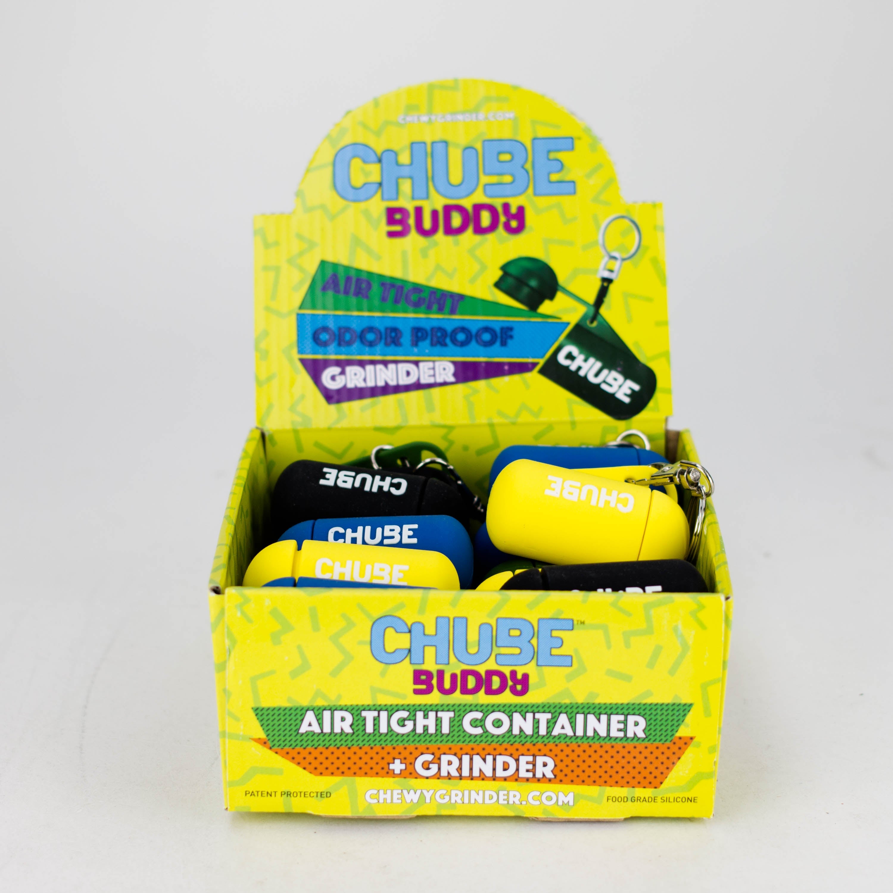 O Chube | Silicone Keyring Grinder 20ct Display