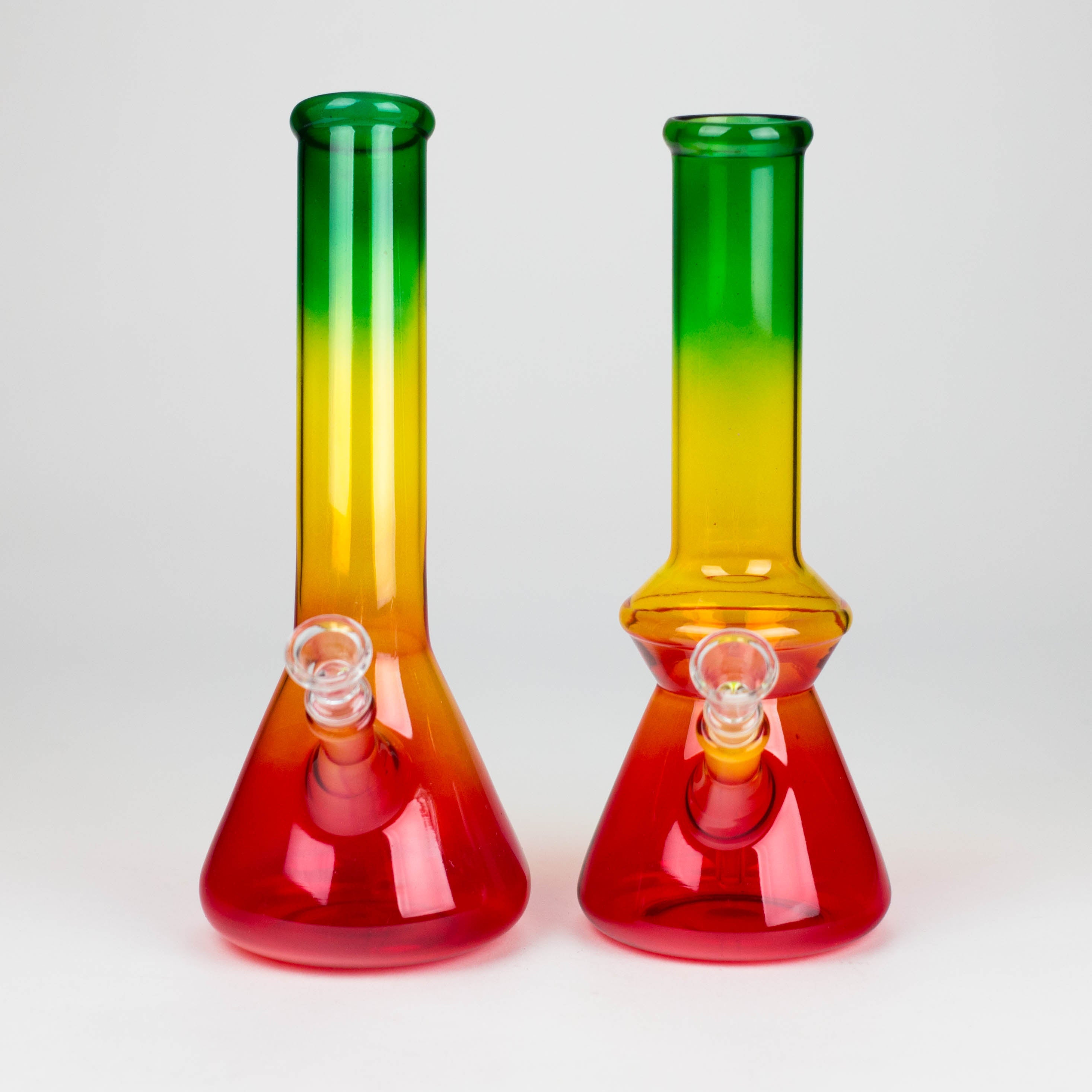 10" Rasta Color Water pipe-Designs Assorted