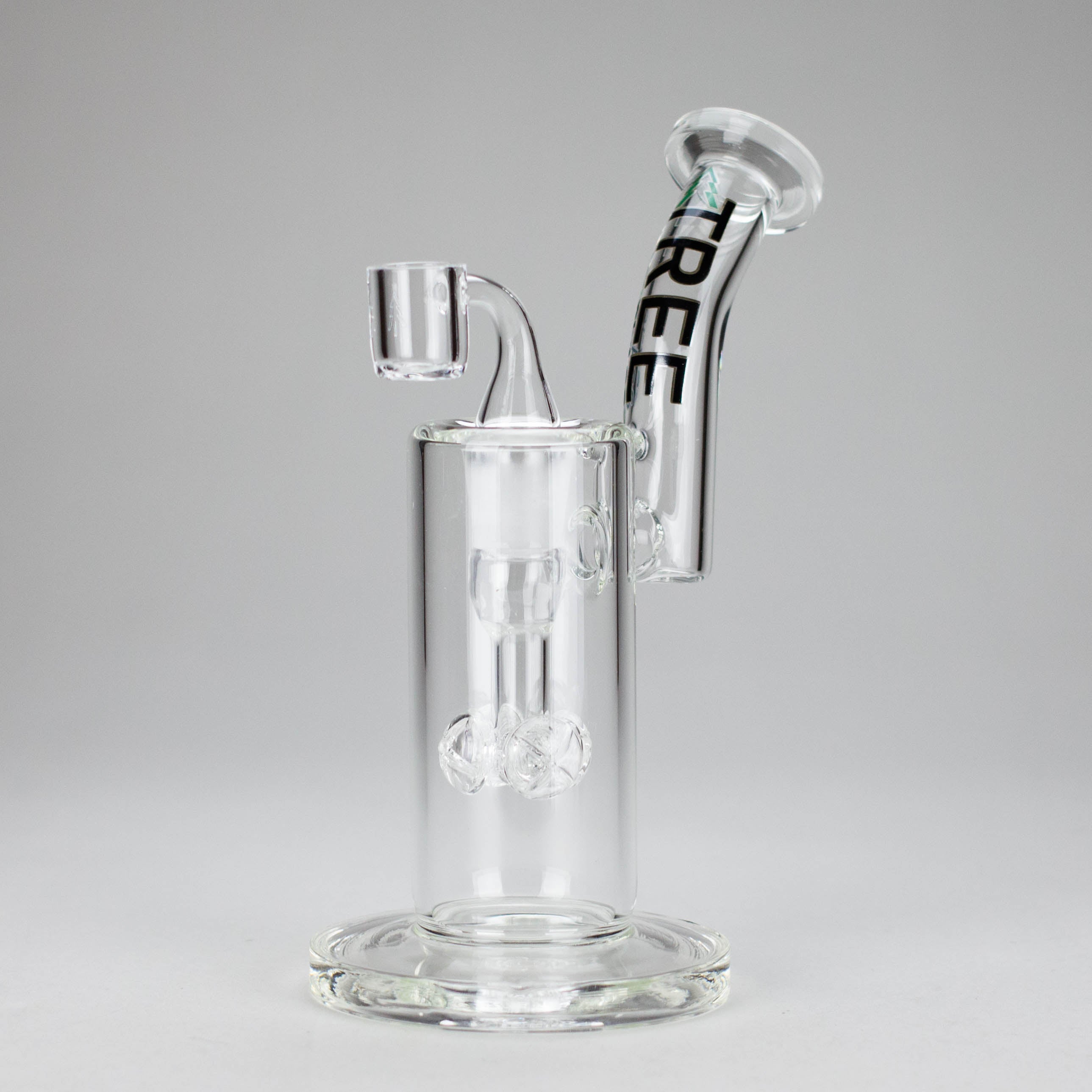 O Tree Glass | 9" Glass Rig Cluster Perc with Banger