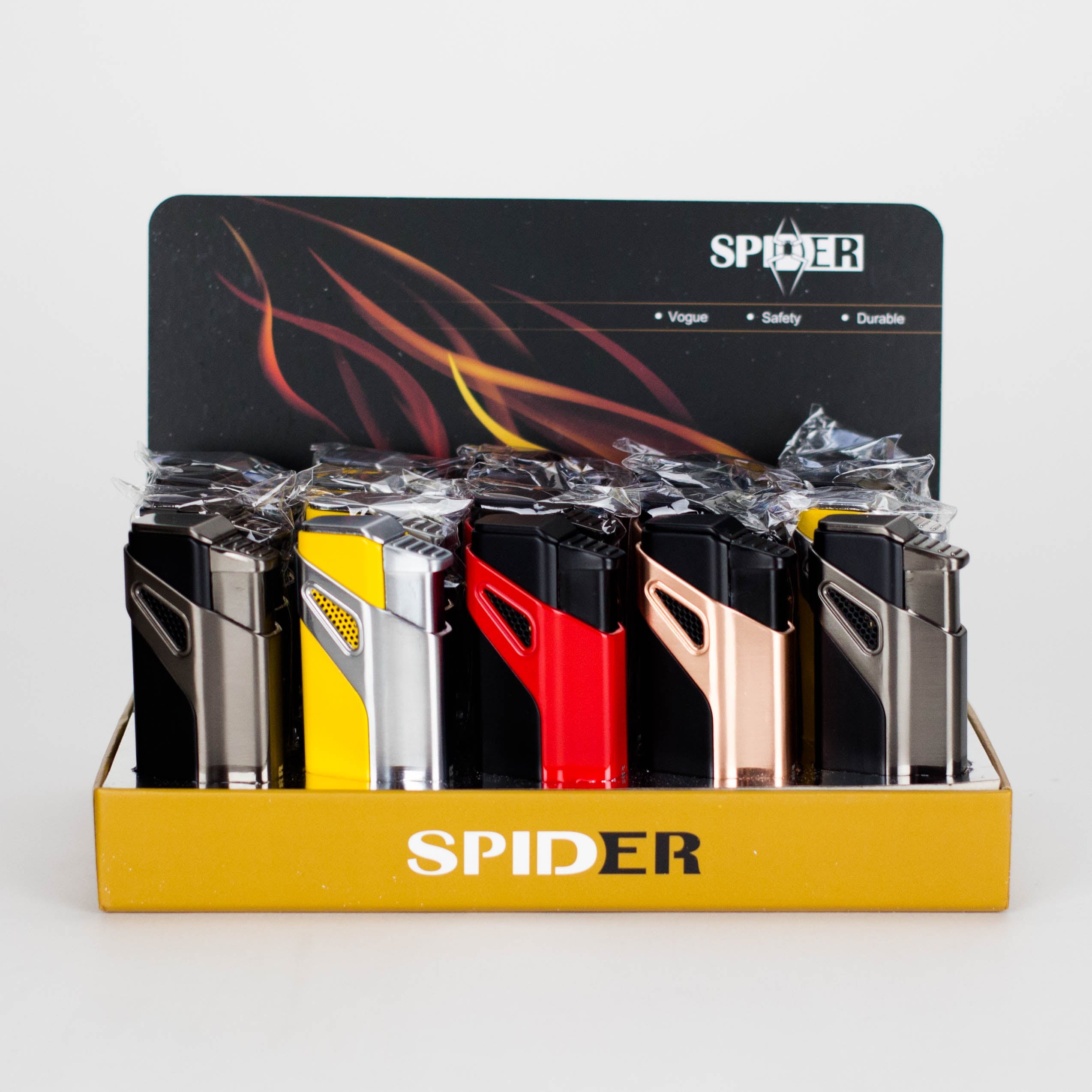O Spider | Refillable Torch Lighter with Cigar Punch [SP-981] - 20/Dis