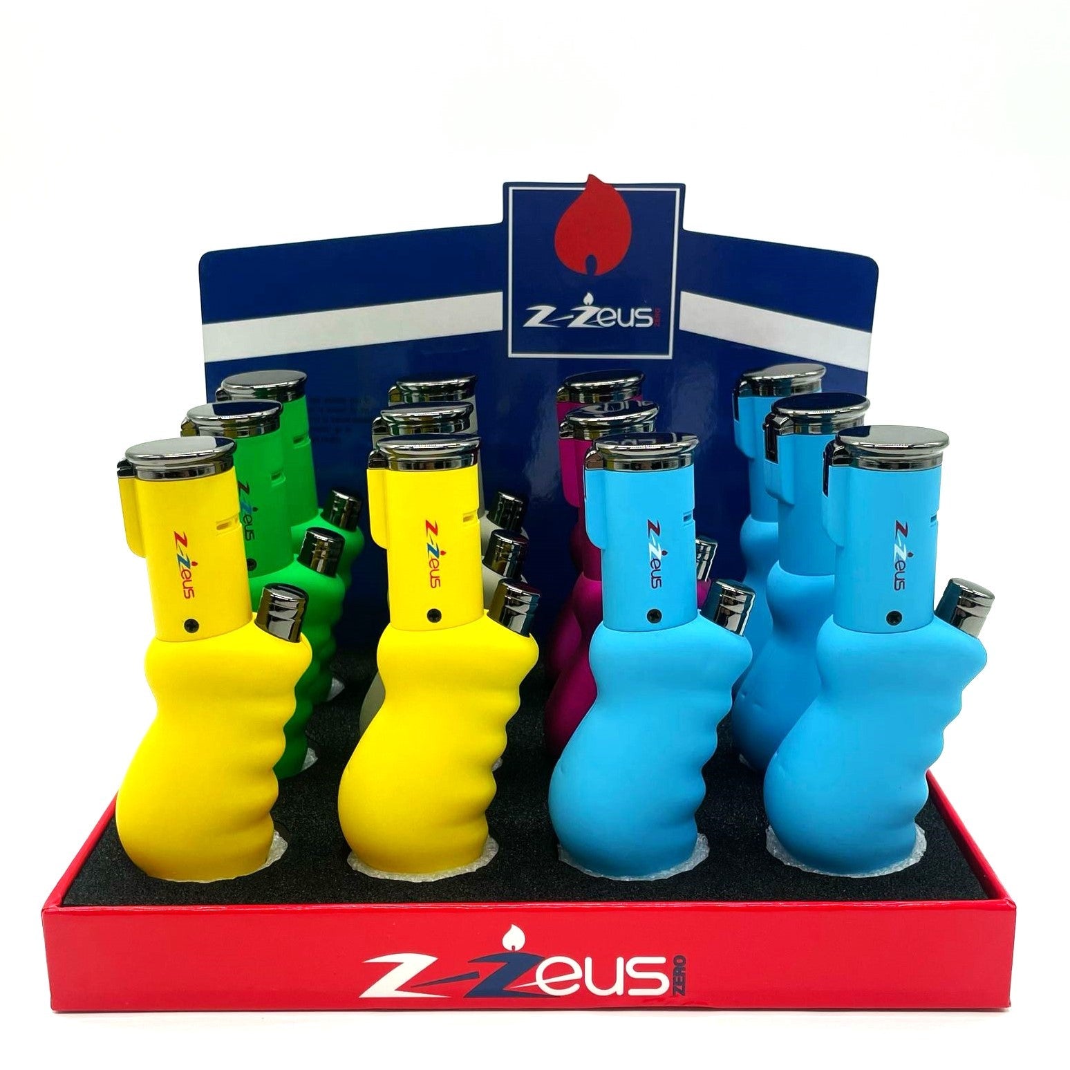 O Newport Zeus Triple Flame Pocket Torch – Box of 12