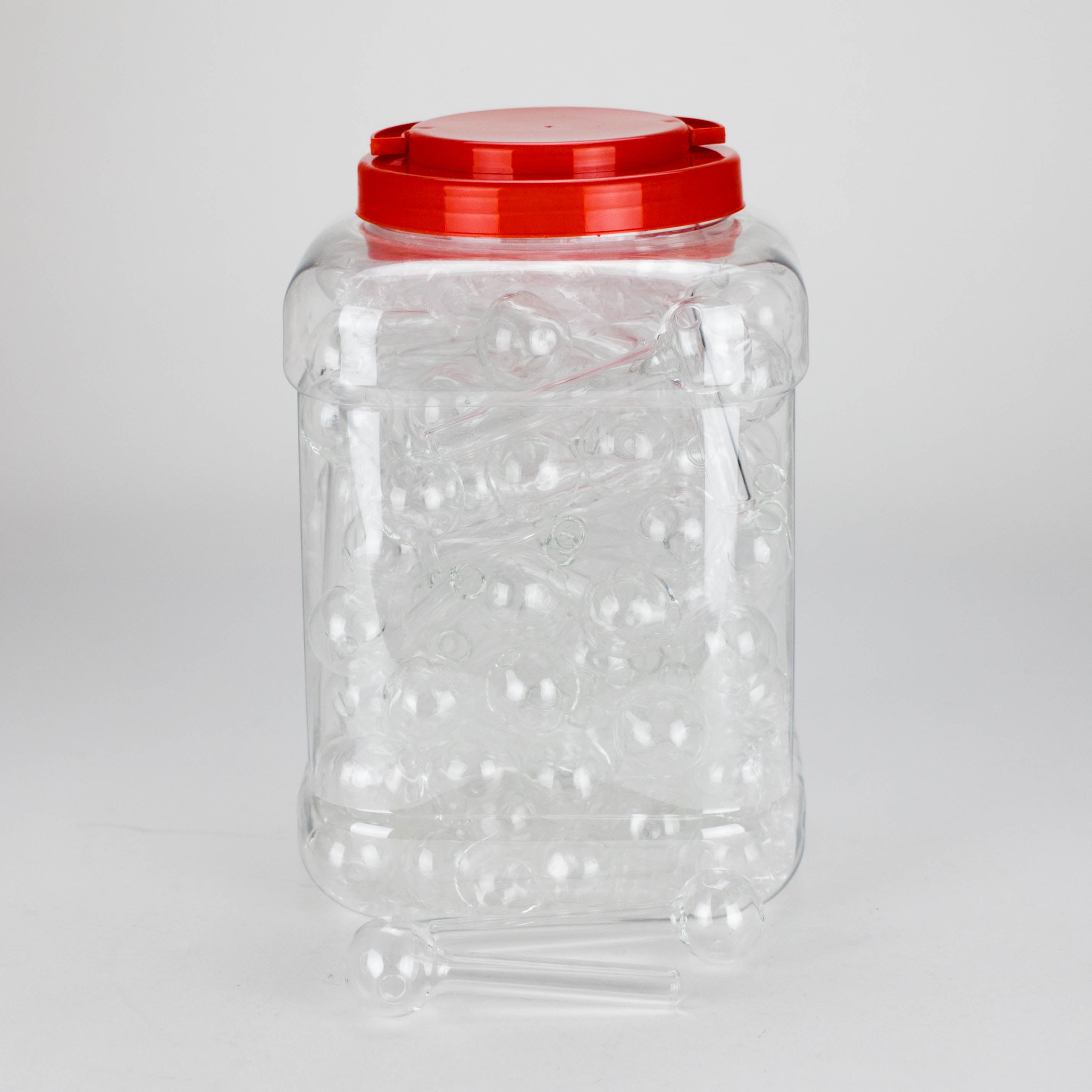 O 4" Mini-Glass Bubble Pipes comes in Jar of 90 [ES117OB]