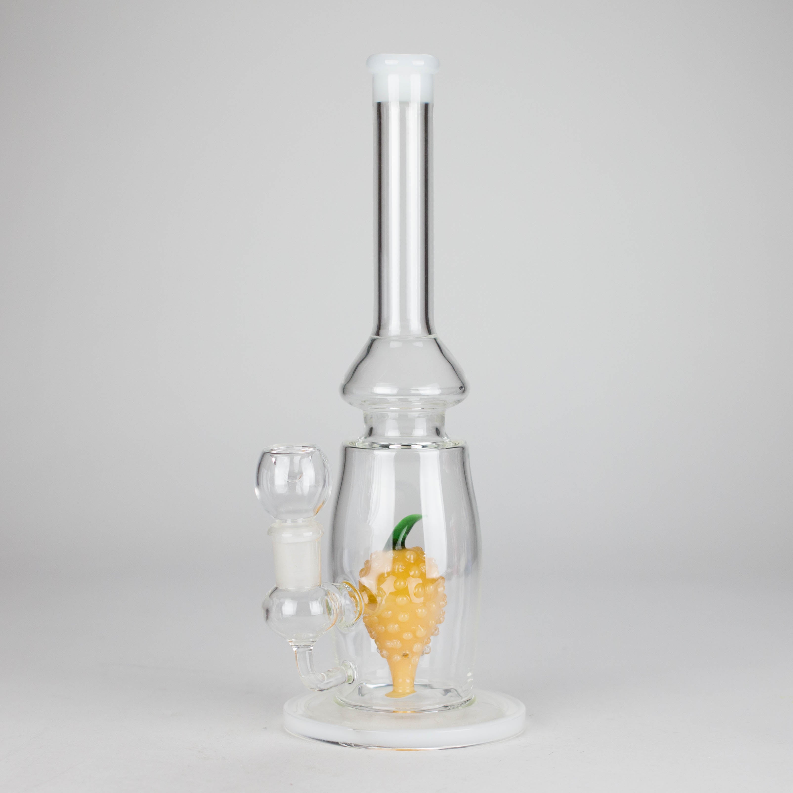 O 13" Glass Water Pipe with Pineapple Diffuser -Assorted Colors