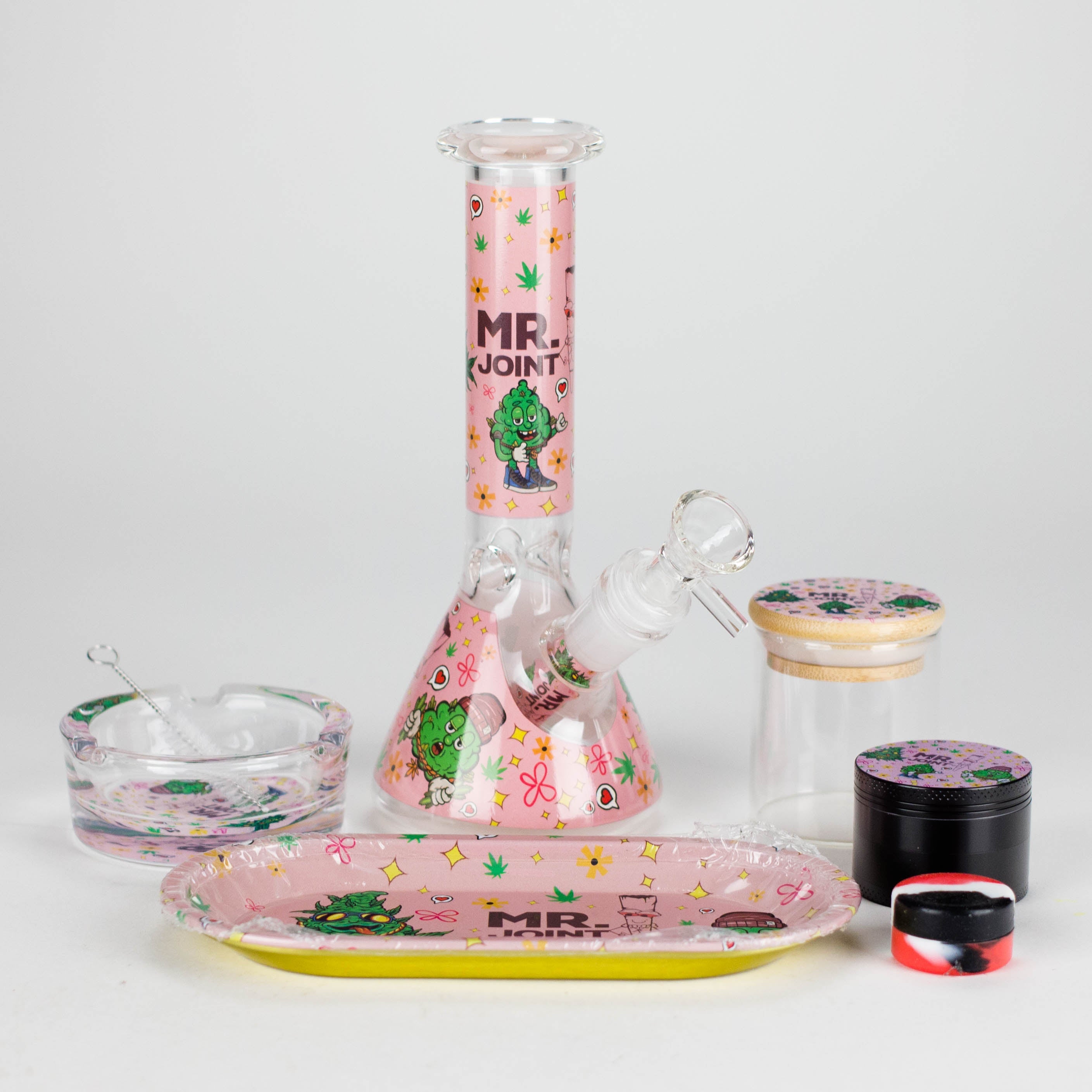 O 10-in-1 Smoke Set with Mr. Joint Design – Complete Smoking Kit