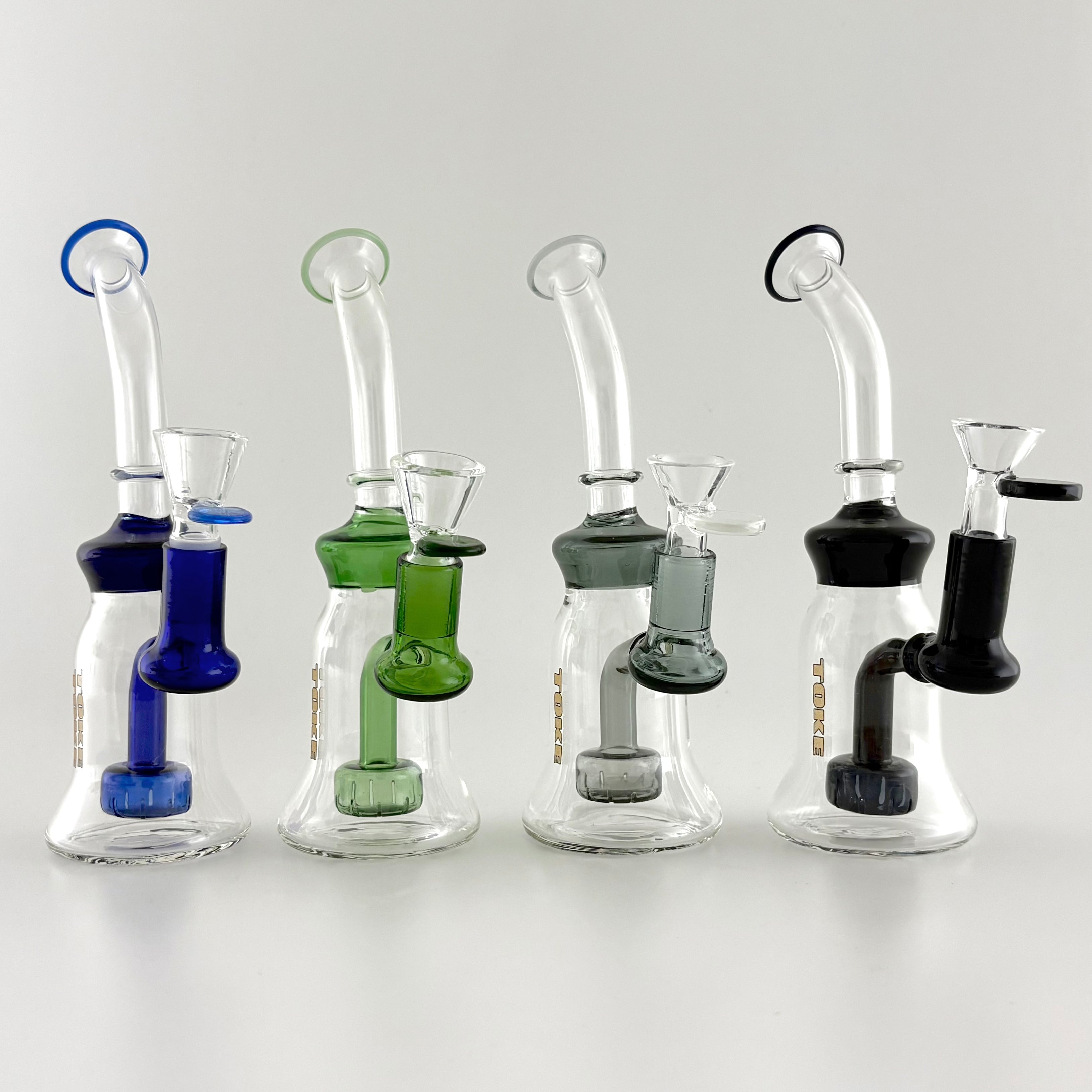 O Toke | 8” Glass Dab Rig - Circ Perc