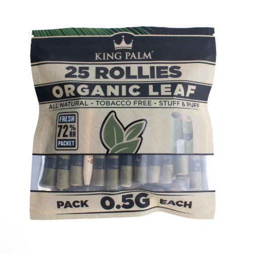 O King Palm | 25 ROLLIE Rolls / Pouch - 8 Units Per Display Box