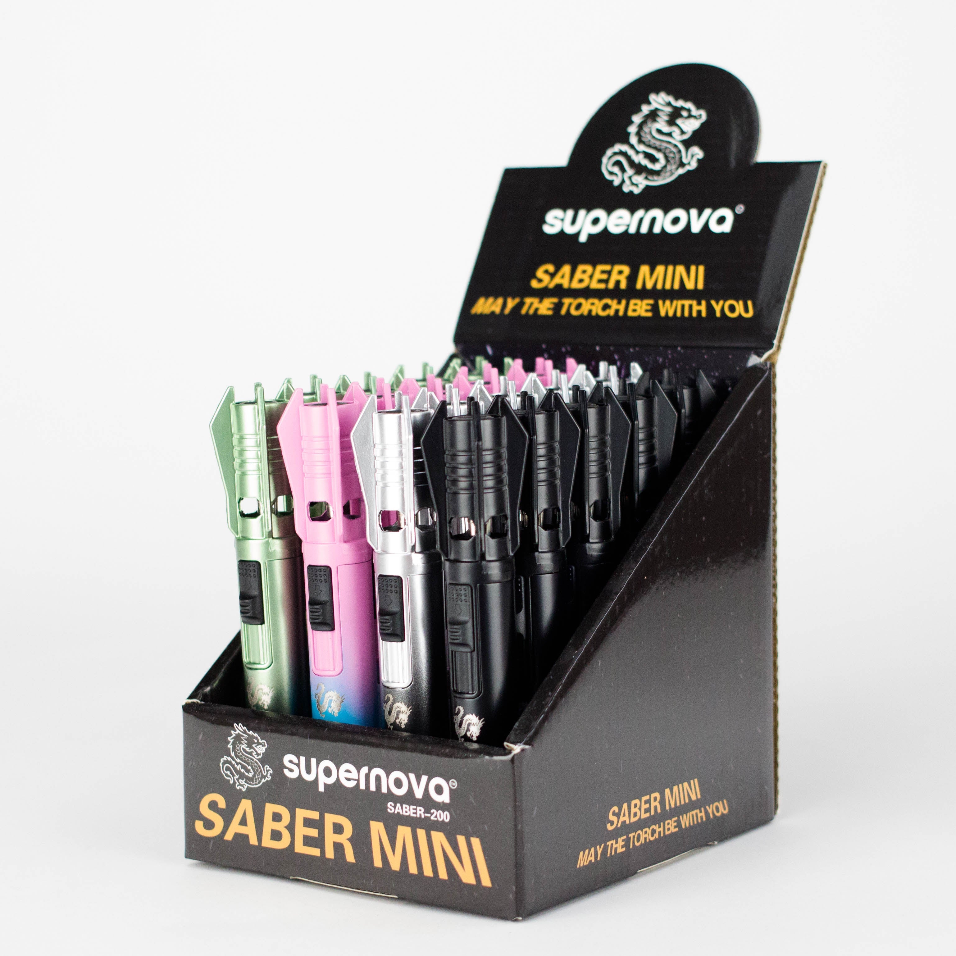 O Supernova | Saber Mini Torch Lighters – 5" (20-Pack)