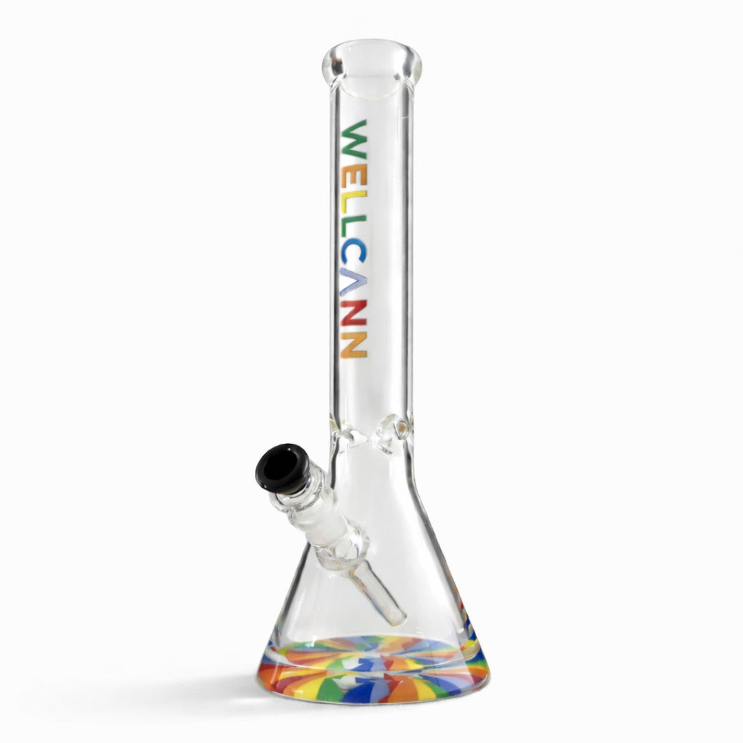 O WELLCANN | 15" Heavy Duty Thick Base Beaker Rainbow
