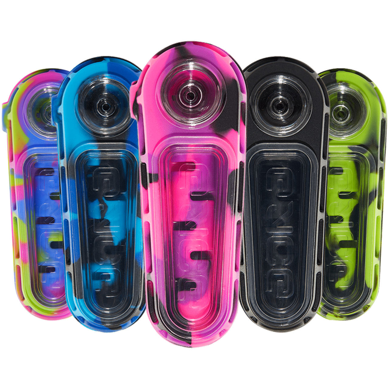 O Eyce Silicone | Glacier Spoon Pipe Display – Pack of 10 (Assorted)