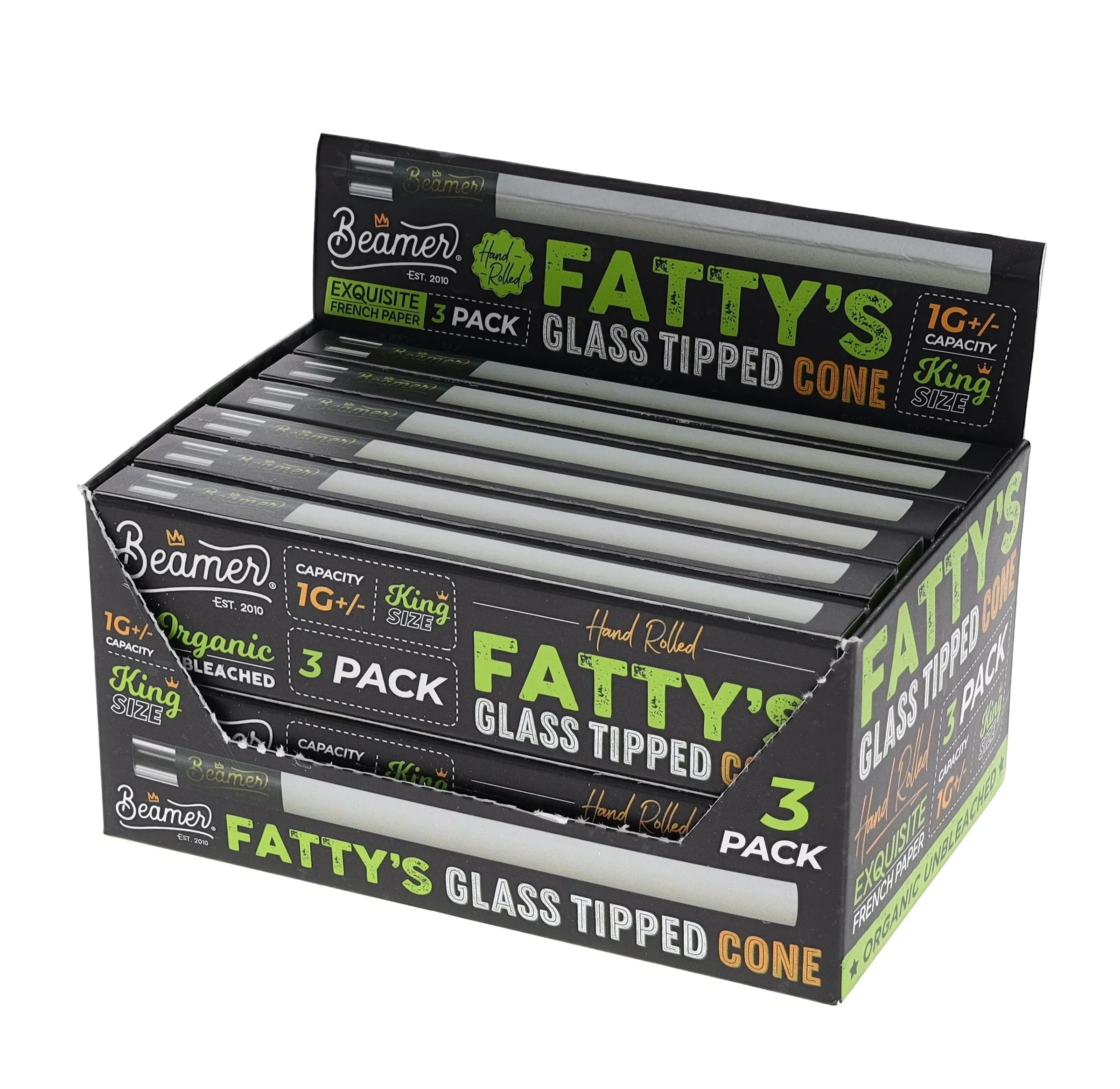 Beamer Fatty's Pre-Rolled Glass-Tipped Cones