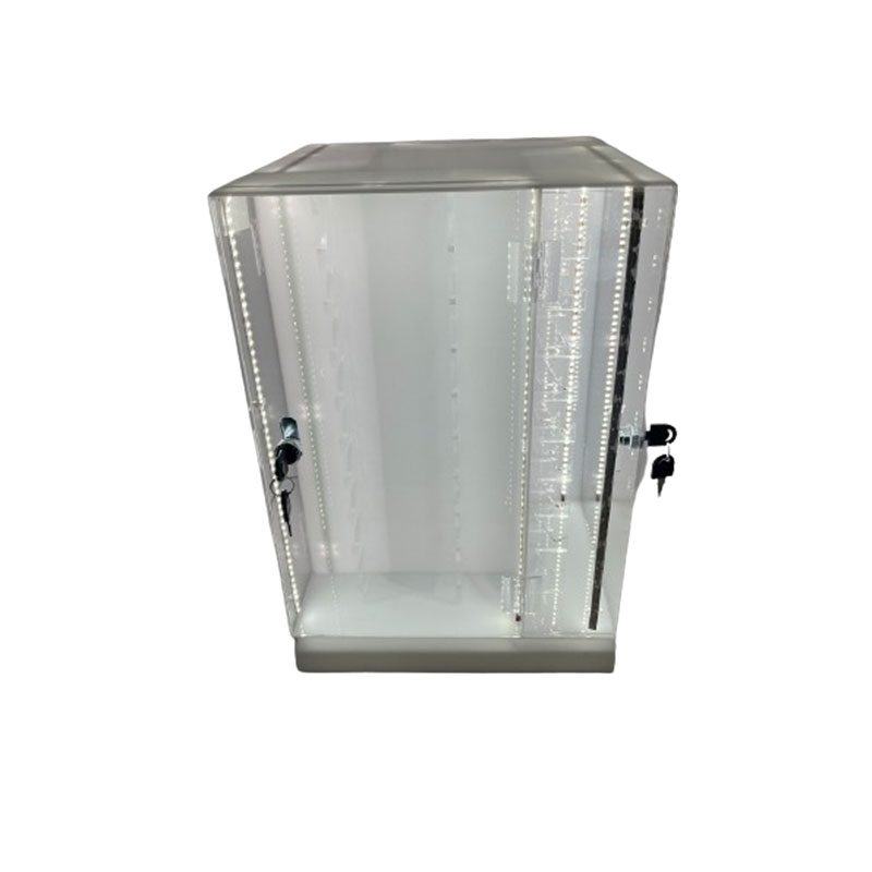 O Acrylic Knife Display Case – Lockable with LED Lights | Holds Up to