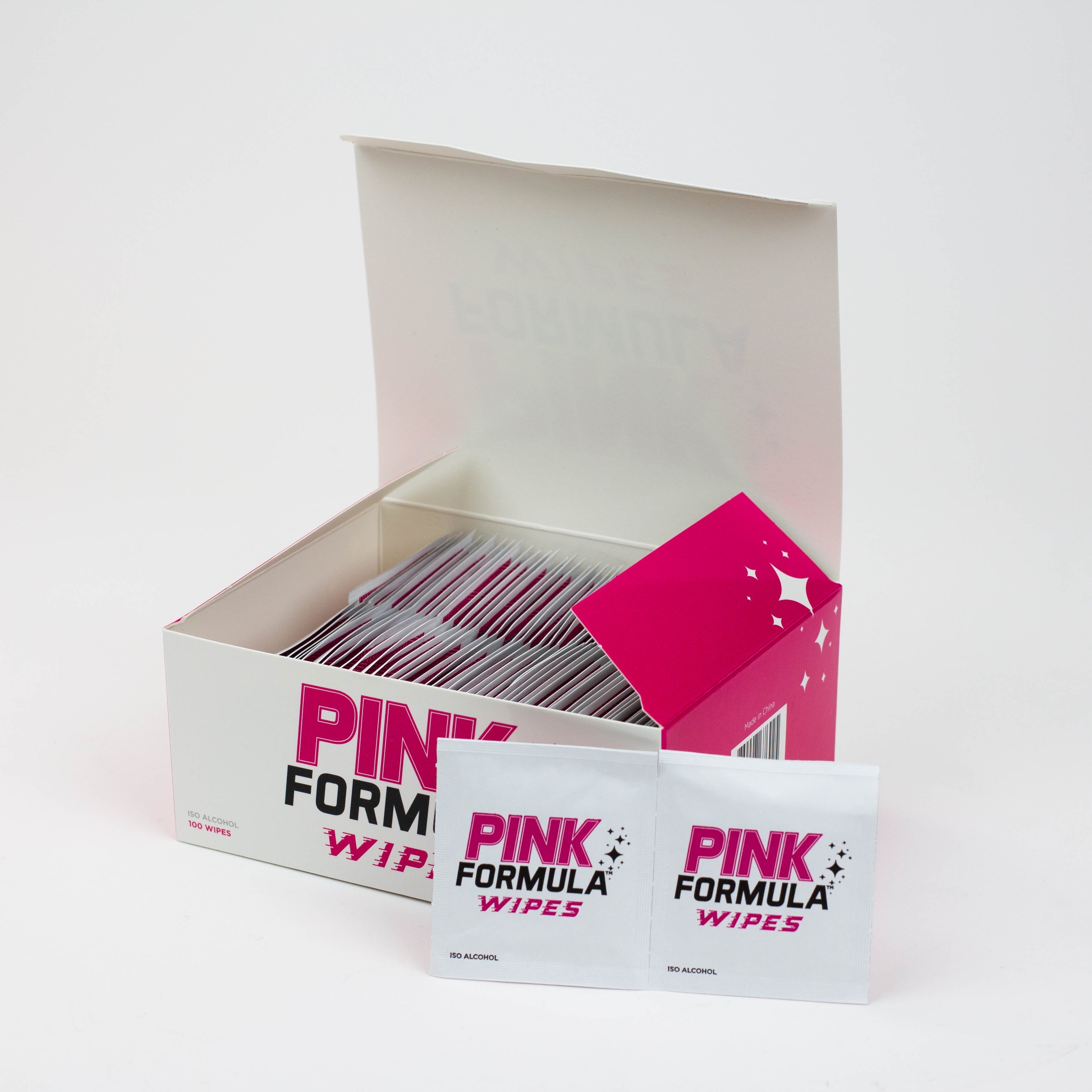 O Pink Formula XL ISO Wipes - 100pcs per Box
