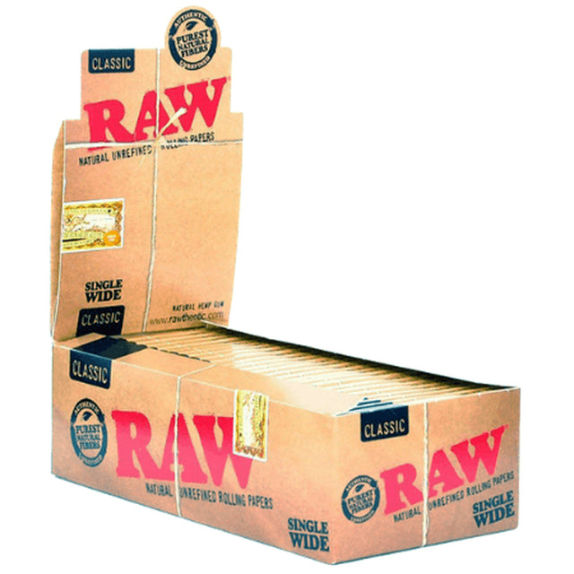 SC RAW Classic Single Wide Rolling Papers 50ct